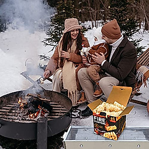 Shwuevei 65 pcs Fire Starter - Natural Fire Starters for Fireplace, Pellet Stove & Wood, Fire Pit, Smoker, BBQ, Chimney, Pizza Oven - Fire Starters for Grill, Charcoal Starter