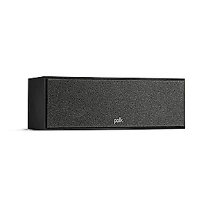 Polk Monitor XT30 Compact Center Channel Speaker - Hi-Res Audio Certified, Dolby Atmos & DTS:X Compatible, 1" Terylene Tweeter & Dual 5.25" Dynamically Balanced Woofer, Midnight Black
