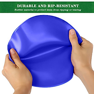 ZIECE Spot Markers Rubber Floor Dots 9inch Non Slip Flat Cones Agility Dots for Kids Soccer Basketball Sports Speed Agility Training, Preschool Classroom Activities (9inch 12Pcs Blue Spot Markers)