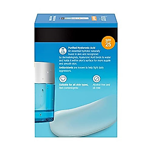 Neutrogena Hydro Boost Face Moisturizer with SPF 25, Hydrating Facial Sunscreen, Oil-Free and Non-Comedogenic Water Gel Face Lotion 1.7 oz
