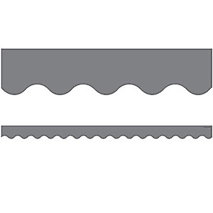 Teacher Created Resources (3574) Gray Scalloped Border Trim
