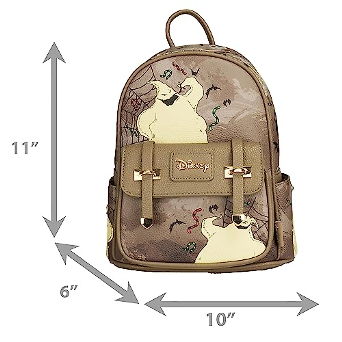 Wondapop Nightmare Before Christmas: Oogie Boogie 11" Vegan Leather Fashion Mini Backpack