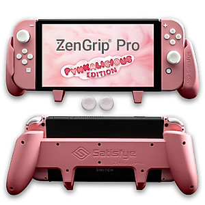 Satisfye - ZenGrip Pro Gen 3 OLED, a Switch Grip Compatible with Nintendo Switch - Comfortable & Ergonomic Grip, Joy Con & Switch Control. #1 Switch Accessories Designed for Gamers (Pink)