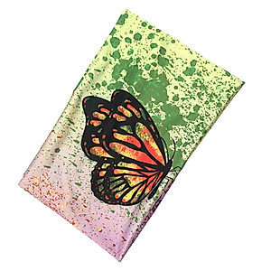 Olbye Wide Boho Headbands Headwrap Butterfly Stretch Button Hair Bands Bandana Yoga Running Athletic Turban Head Bands Head Scarfs Hair Accessories for Women 4Pcs (Boho)