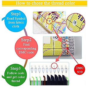 Landscape Beach Stamped Cross Stitch Kits - Colorful 11CT Printed Easy Pattern Needlepoint Kits Embroidery Crafts for Adults Beginners Gift 12x16 Inch