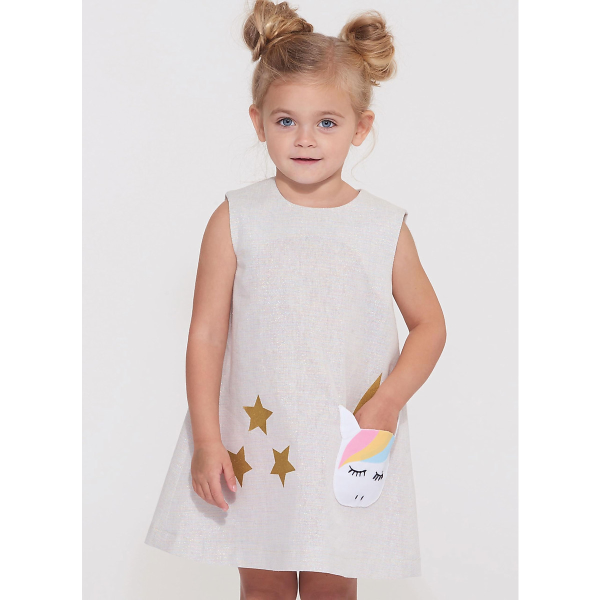 New Look Children's Novelty Dress Sewing Pattern Packet, Design Code S9365, Sizes 3-4-5-6-7-8, Multicolor