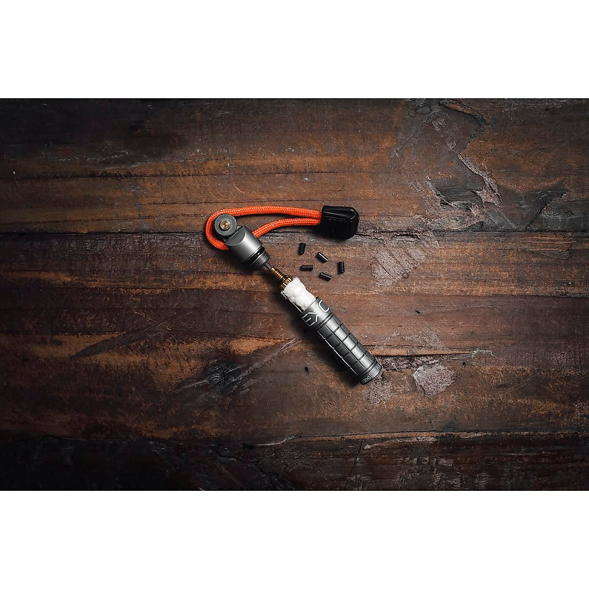 Exotac nanoSPARK Ultra-Compact Fire Starter with One-Handed Operation High-Spark Flint Wheel and Waterproof Storage Compartment Holds quickLIGHT Tinder and Up to 5 Replacement Flints