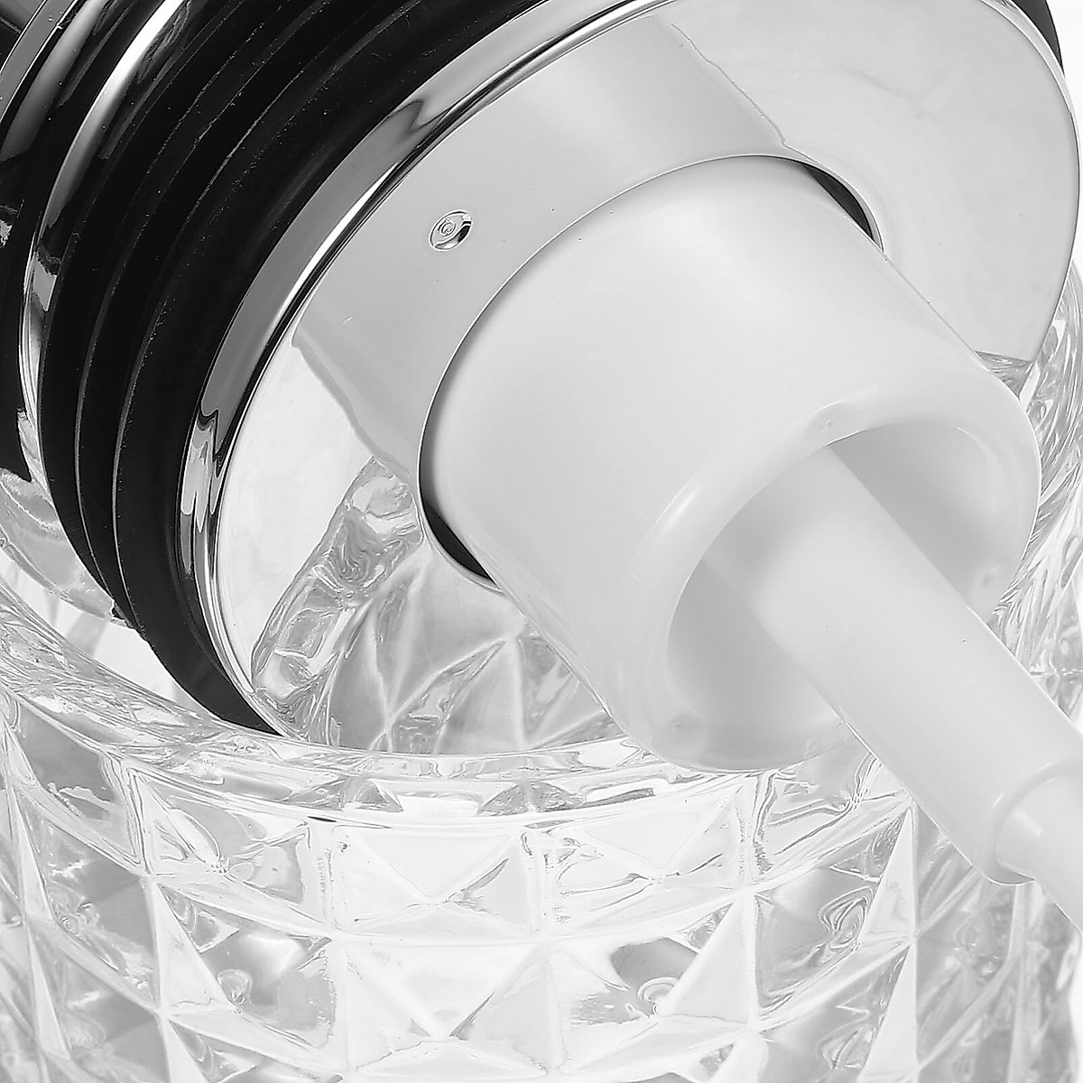 Cabilock Hand Soap Dispenser Glass Refillable Liquid Hand Soap Shampoo Dispenser Pump Bottle Lotion Hand Soap Jar Cosmetic Containers for Home Bathroom