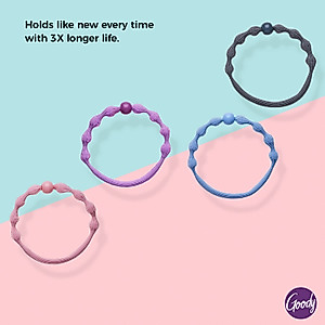 GOODY Ouchless Forever Elastics, Hair Accessories for Men, Women, Boys and Girls to Style with Ease & Keep Your Hair Secured, Pain Free for Fine to Medium Hair Types, Assorted, 10 Count