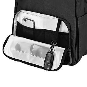 JuJuBe Nature Babe Diaper Bag Backpack with Portable Baby Changing Pad, Sustainable Multi-Function Baby Travel Bag for Bottles, Diapers, Pacifier, Snacks, Made with 24 Recycled Plastic Bottles, Black