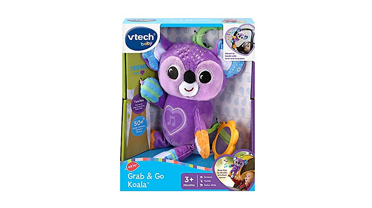VTech Grab & Go Koala Toy: Soft Plush & Music for Babies