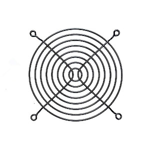 Qiying 5Pcs120mm Black Fan Protect Mesh Grill Fan