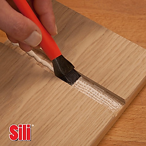 Sili Non-Stick 1" Wood Glue Brush | Silicone Glue Brush Wood Glue Applicator | Easy Clean Glue Brushes for Woodworking, Arts, Hobby | Silicone Glue Spreader Wood Glue Brushes for Crafts
