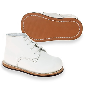 Josmo Baby Unisex Walking Shoes First Walker, Baby First Walker Shoes - New White (Size 4 Infant)