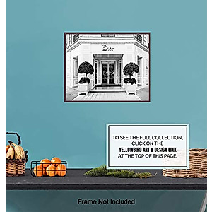 Glam Wall Decor Photo of Christian Dior Store - High Fashion Design Wall Art Picture - Designer Wall Decor - Glamour Wall Art Gift for Women - Designer Fashion Luxury Couture Home Decoration Poster