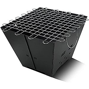 ATAAY Barbecue tool set Outdoor Charcoal Grill, Stainless Steel Barbecue Tool Kits with Square Design Suitable for Outdoor Campers Barbecue Lovers Travel Parks Beaches Wild