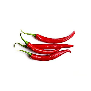 Long Red Thin Cayenne Pepper Seeds for Planting, 100+ Heirloom Seeds Per Packet, (Isla's Garden Seeds), Non GMO Seeds, Botanical Name: Capsicum annuum, Great Home Garden Gift