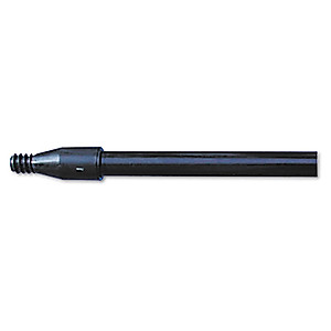 Boardwalk BWK636 Fiberglass Broom Handle, Nylon Plastic Threaded End, 1" Dia. x 60" Long, Black