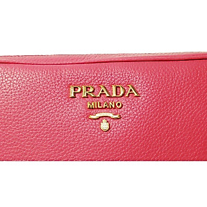 Prada Women's Vitello Phenix 1bh079 Pink Leather Cross Body Bag