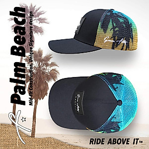 Grace Folly Trucker Hat for Men or Women- Many Cool Designs (Palm Beach)