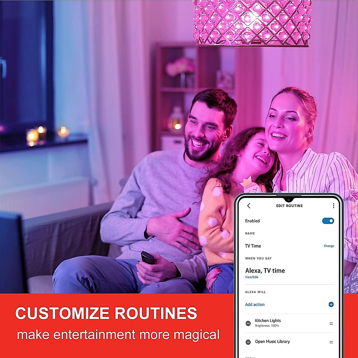Sengled Alexa Light Bulbs, 75W Equivalent, S1 Auto Pairing with Alexa Devices, Smart Light Bulb that Work with Alexa, Bluetooth Mesh Smart Home Lighting, ‎Multicolor Dimmable, No Hub Required,4-Pack