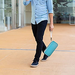 Case Compatible with Texas Instruments TI-30XS for MultiView Scientific Calculator, Storage Holder Carrying Organizer Bag with Mesh Pocket for Pens, Pencil, Batteries and Accessories (Box Only) -Blue