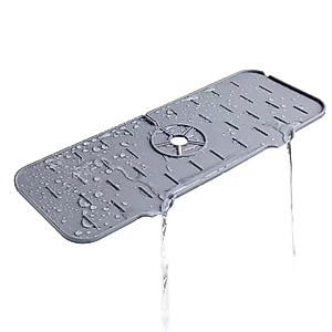 Kitchen Guard Silicone Sink Faucet Mat,Silicone Sink Splash Guard, Sink Splash Guard Behind Faucet, Kitchen Sink Accessories, Kitchen Gadgets for Kitchen1