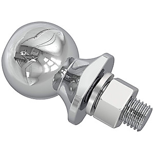 ATRLY2019D Torin Trailer Hitch Ball, 2 Inch Diameter, 1.75 Ton (3,500 lbs), 3/4 x 1-3/4-Inch Shank