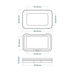 Portable Magnetic Needle Case Household Black Needle Storage Box,Magnetic Embroidery Needles Storage Case,Buttons Pins Suction Holder Rectangle Sewing Needle Storage Box (3Pcs)
