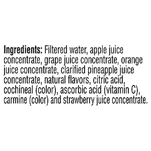 Tropicana 100% Juice, Strawberry Orange, 10 fl oz (Pack of 15) - Real Fruit Juices, Vitamin C Rich, No Added Sugars, No Artificial Flavors