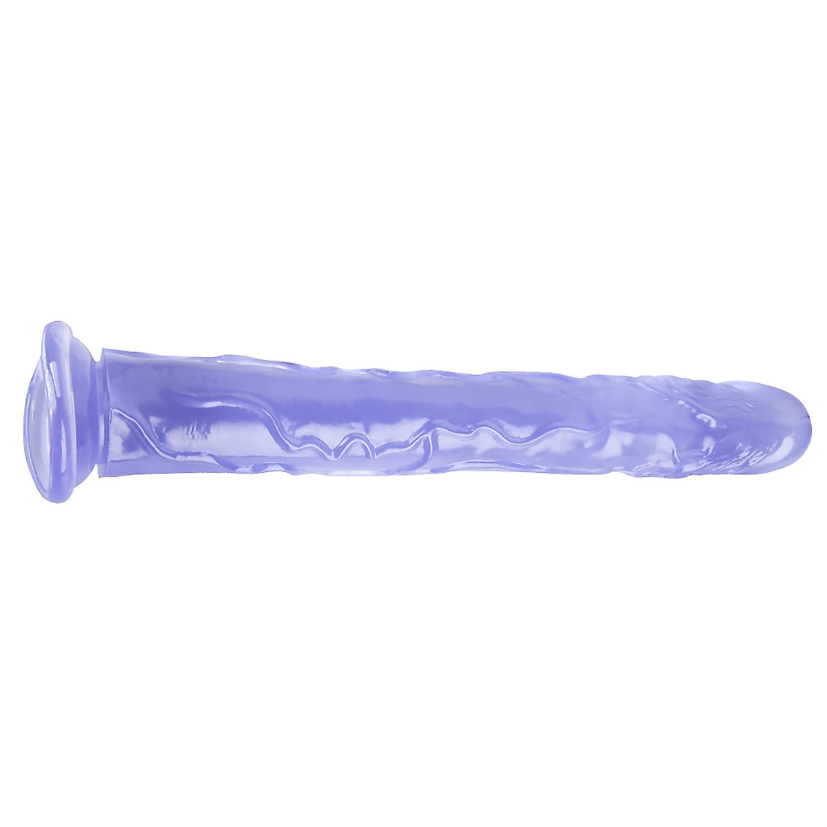 13 Inch Jelly Crystal Dildo, Realistic Huge Flexible Dildos with Powerful Suction Cup Base Large Soft Thick Anal Dildo Adult Sex Toy for Women - Blue