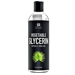 Sports Research Pure Vegetable Glycerin - 16oz | 100% Non-GMO Multi-Purpose Oil for Massage, Soap/Hand Sanitizer Making & Other DIY Products | Amazing Benefits for Hair & Skin!
