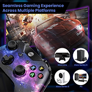 Jalop Xbox One Controller Wireless, Compatible with Xbox One, Xbox Series S, Xbox Series X, Xbox One Elite, Xbox One S, Xbox One X Windows 11/10/8/7, Custom Starry Sky Design with 3.5mm Audio Jack.