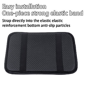 Blilo Car Center Console Pad, Waterproof PU Leather Car Armrest Seat Box Cover, Vehicle Central Control Cushion Protector, Car Interior Decor Accessories for Most Vehicle, SUV, Truck (Blue)