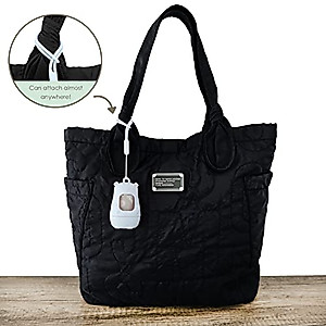 NEW Moodie Teddy Bear Diaper Bag Dispenser | Diaper Bag on the Go Dispenser w/Silicon Strap |15 LAVENDER SCENTED Diaper Disposal Bags per Roll | Diaper bag essential items (BABY BLUE)