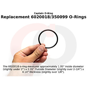 Captain O-Ring 6020018/350099 ORings Compatible with Pentair 350157/351157 Superflo Union Fitting & Sta-Rite SuperMax Adapter (3 Pack)