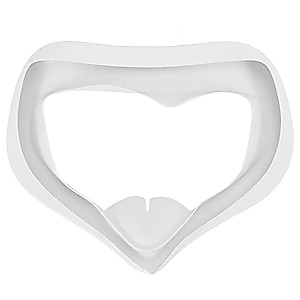 Face Pad, VR Light Blocking Silicone Comfortable VR Silicone Interfacial Cover for Oculus Quest2 VR Headset(Silver Gray)