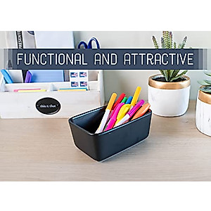 Nat & Jules Matte Black 6.5 x 4 Ceramic and Bamboo Butter Dish With Lid