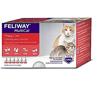 FELIWAY MultiCat Calming Pheromone, 30 Day Refill - 6 Pack