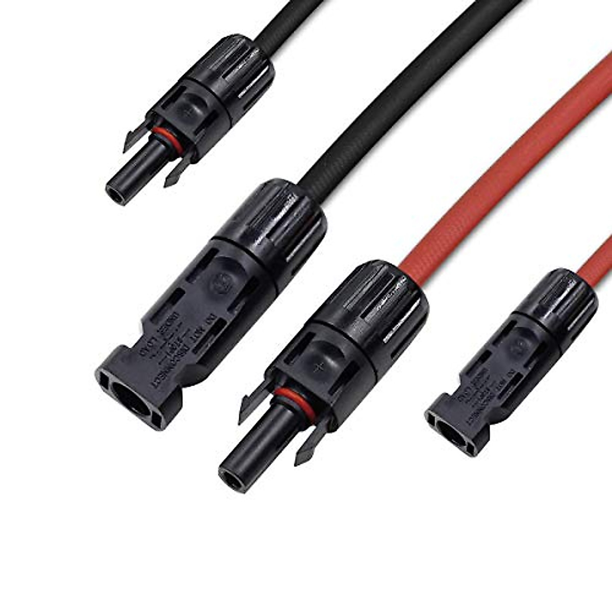 BEAYFILY 10AWG Solar Extension Cable Wire,Solar Panel Adaptor Cable with Male and Female Weatherproof Connector (5 Ft)
