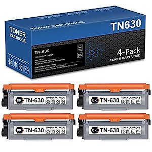 (4 Pack, Black) TN630 Compatible TN-630 Toner Replacement for Brother HL-L2300D HL-L2320D HL-L2360DW MFC-L2680W MFC-L2700DW MFC-L2720DW MFC-L2740DW DCP-L2520DW DCP-L2540DW Printer, by Sold Beryink