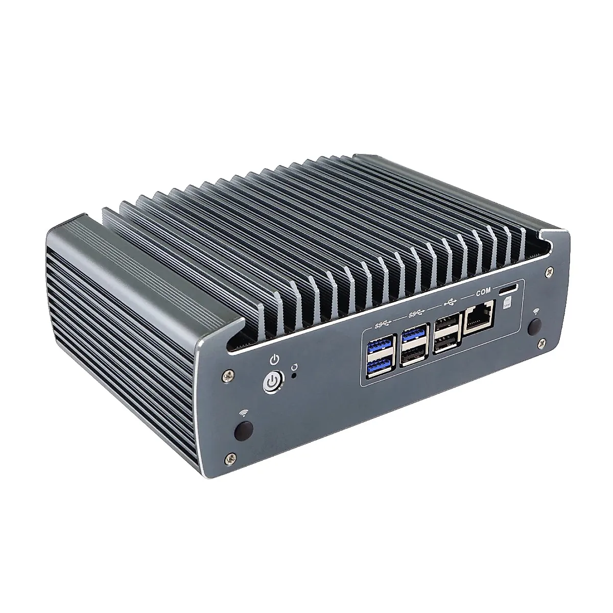 HUNSN Micro Firewall Appliance, Mini PC, OPNsense, VPN, Router PC, Core I3 10110U, RX10, AES-NI, 6 x Intel 2.5GbE LAN, HDMI, DP, COM, SIM Slot, TPM2.0, 16G RAM, 128G SSD