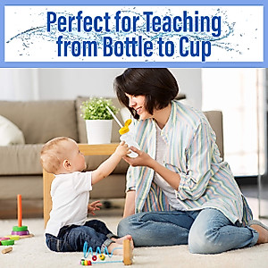 Honey Bear Straw Cups Juice Sippy Special Needs Therapy Bottle Teaching