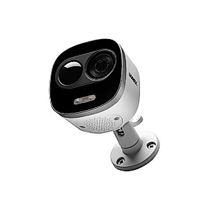 Lorex LNB8105X 4K Ultra HD Active Deterrence IP Security Bullet Camera, 2.8mm, 130ft Night Vision, CNV, Audio, Works with LNR600X,LNR6100X,N841,N861B,N862B,N842, White (Renewed)