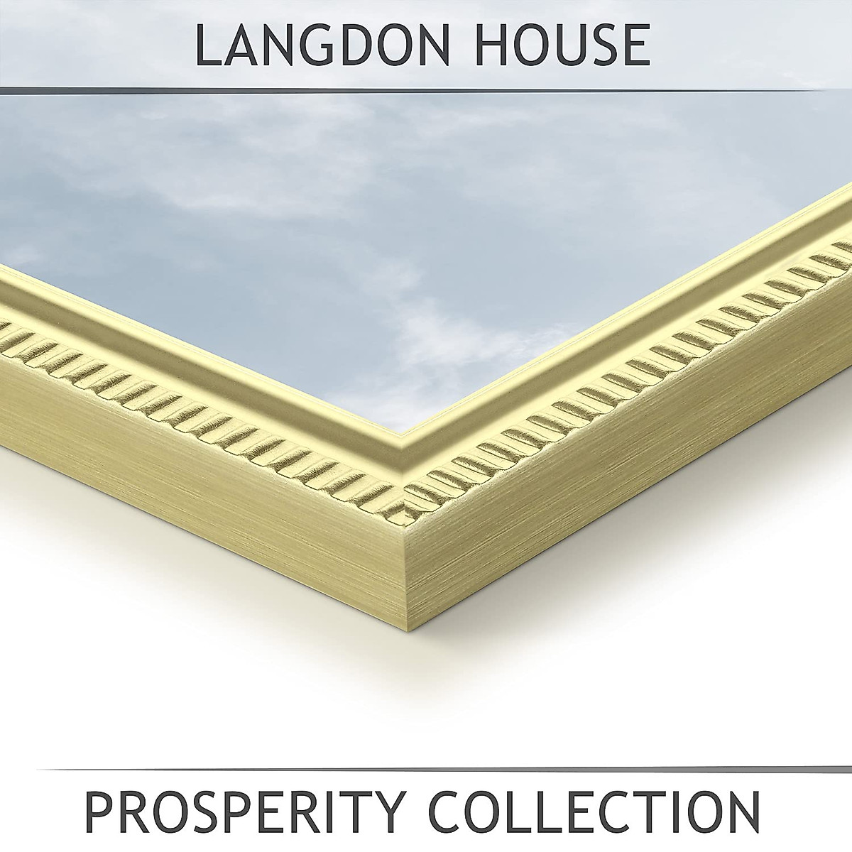 Langdon House 4x6 Picture Frames (Gold, 6 Pack), Contemporary Frame Set, Wall Mount or Table Top, Prosperity Collection