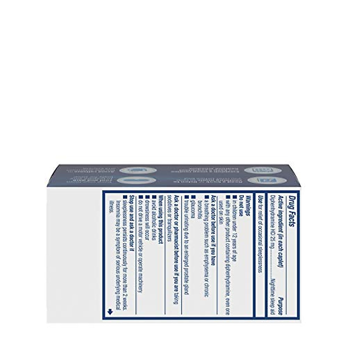 Simply Sleep Nighttime Sleep Aid Caplets with 25 mg Diphenhydramine HCl, Non-Habit Forming, 100 ct