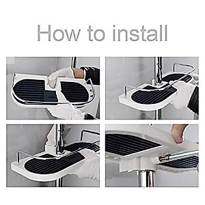 Hztyyier Shower Caddy Shelf Bathroom Shower Rack Organizer Holder for Bath Ball, Shampoo, Conditioner,and Other Bathroom Accessories