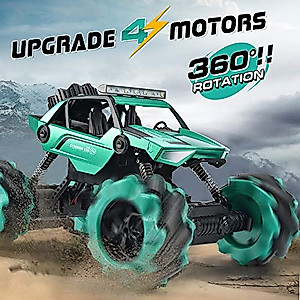 NQD 1:14 Remote Control Big Monster Car, 4wd Off Road Rock Electric Toy Off All Terrain Radio Remote Control Vehicle Truck Crawler for Boys and Girls