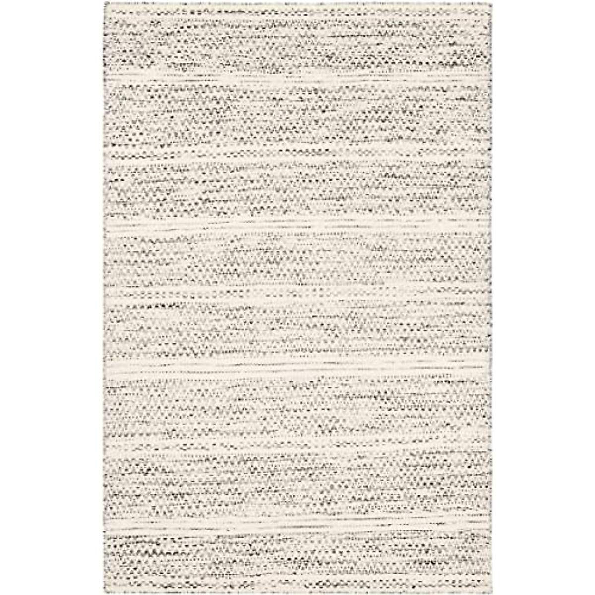 Mark&Day Area Rugs, 8x10 Marie Modern Cream Area Rug, White/Black Carpet for Living Room, Bedroom or Kitchen (8' x 10')