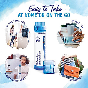 Boiron Gelsemium Sempervirens 30C, Homeopathic Medicine for Stage Fright, Apprehension and Fever, 80 Pellets